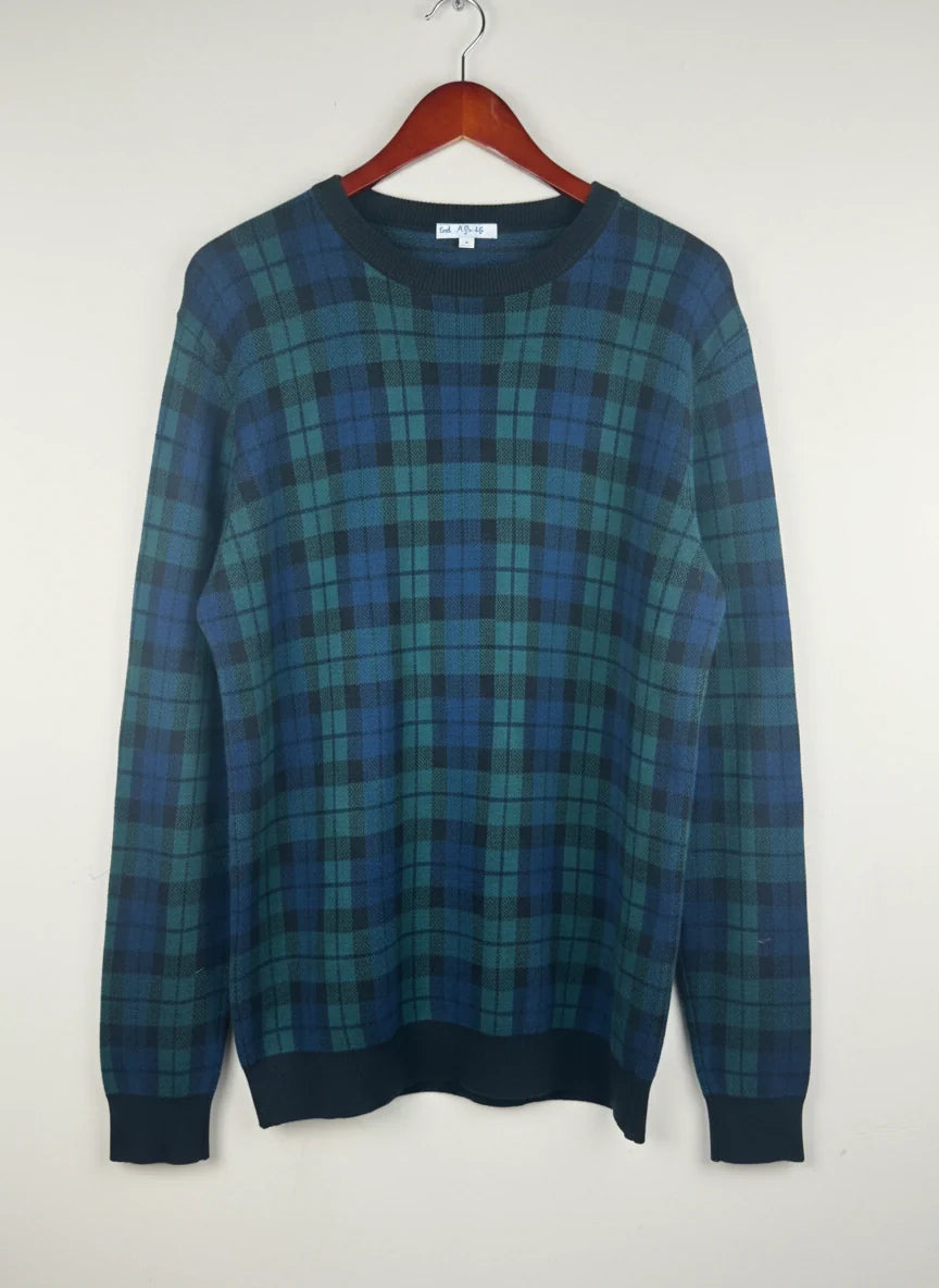Buy Premium Plus Men's Jumpers & Sweaters in Black Green Cotton by ...